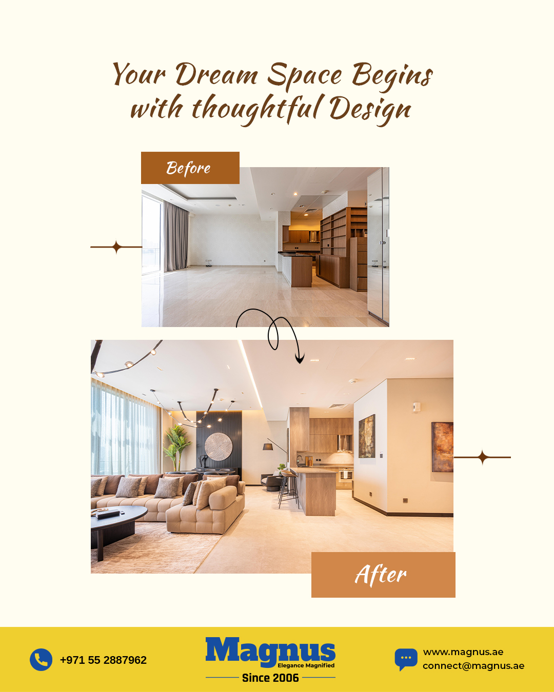 Interior Makeover: From Empty Space to a Stylish Living Room